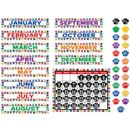 BULLETIN CALENDAR PAW PRINT – ABC School Supply